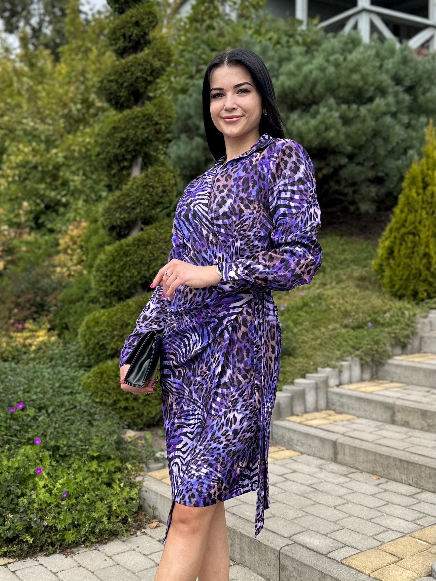 Kleita "Violetais leopards" - Glamour Style