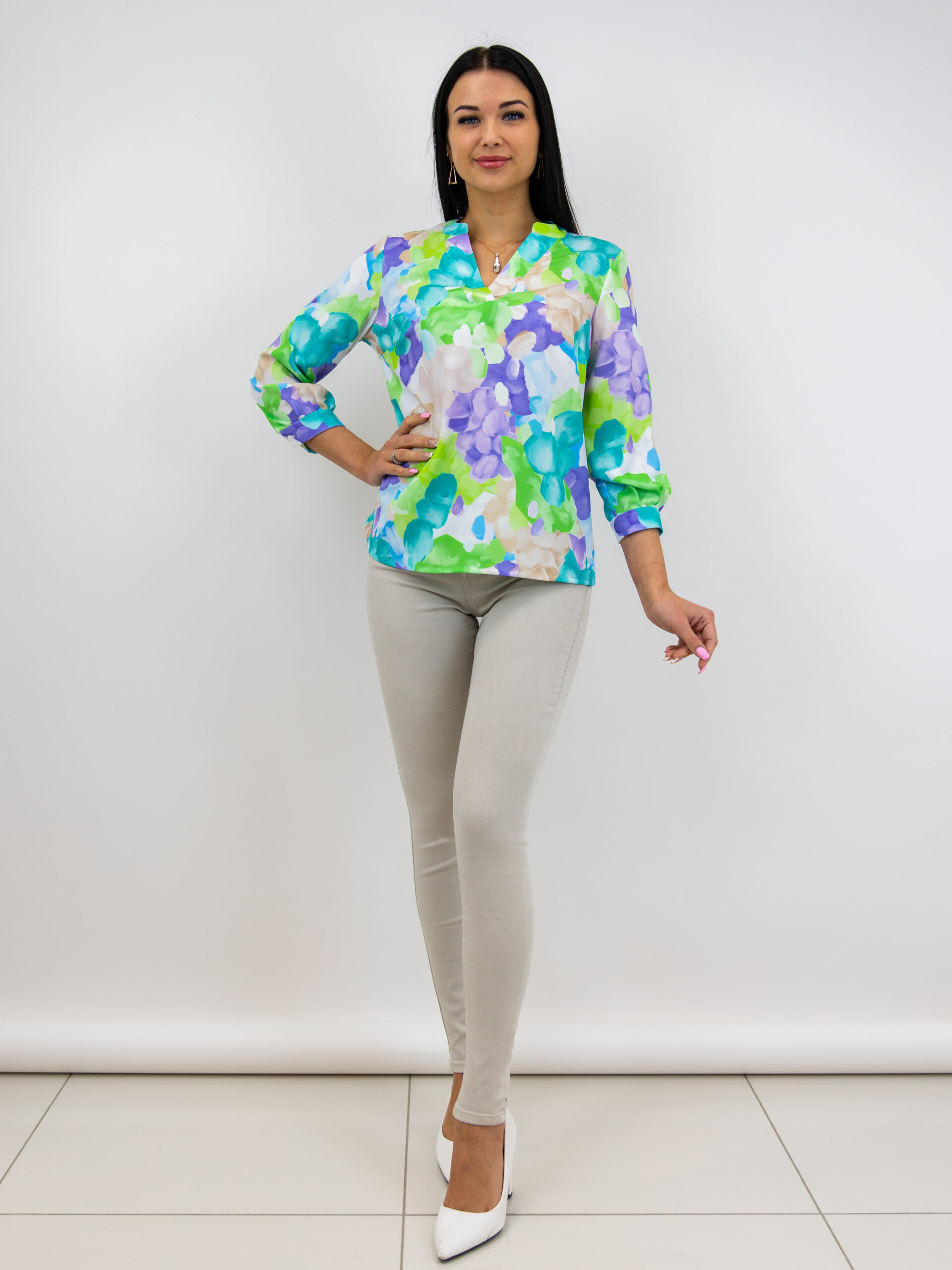 Krāsaina blūze - Glamour Style