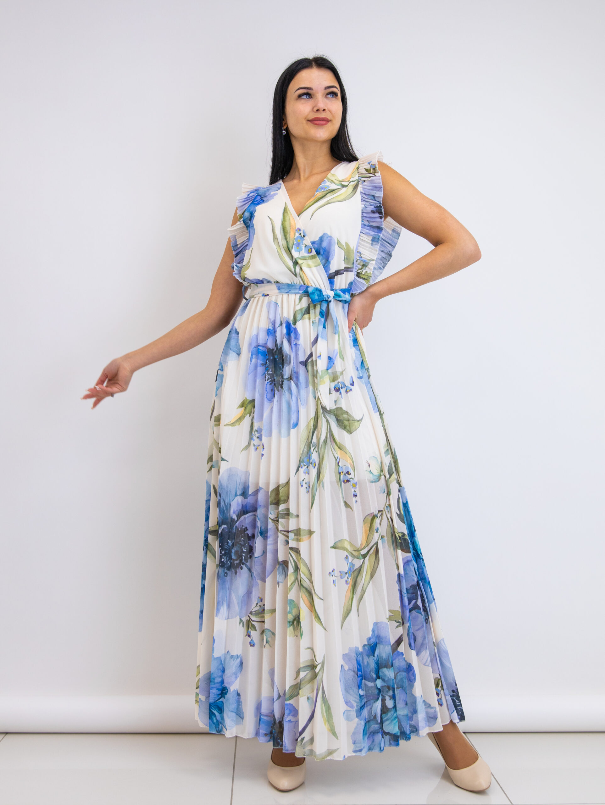 Maxi garuma šifona kleita - Glamour Style