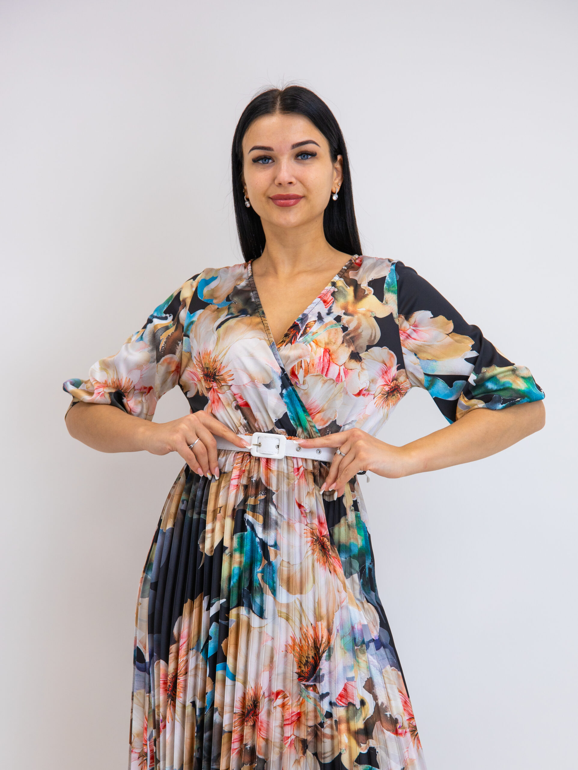 Kleita ar vidukļa jostu - Glamour Style