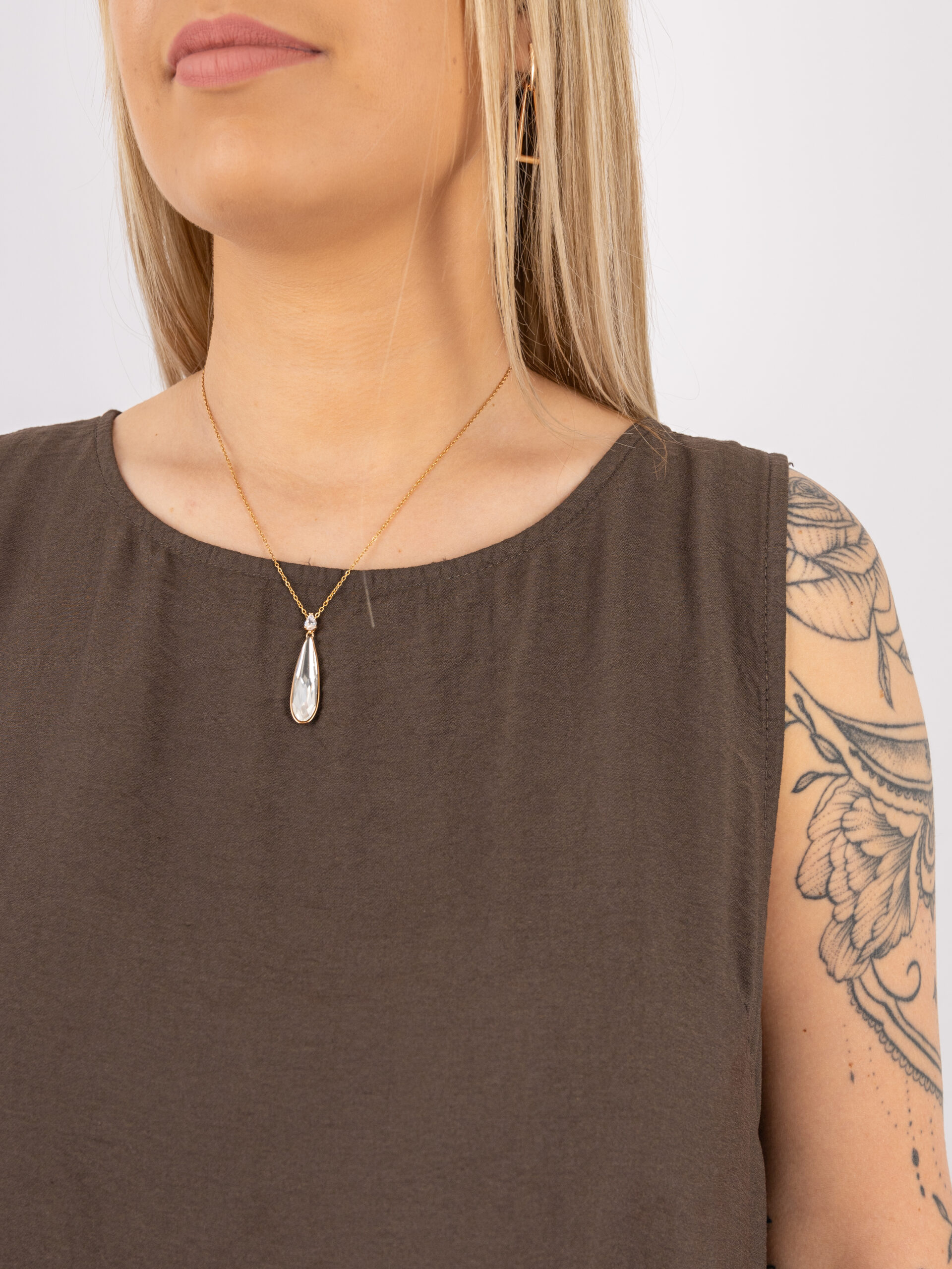 Brūna viskozes kleita - Glamour Style