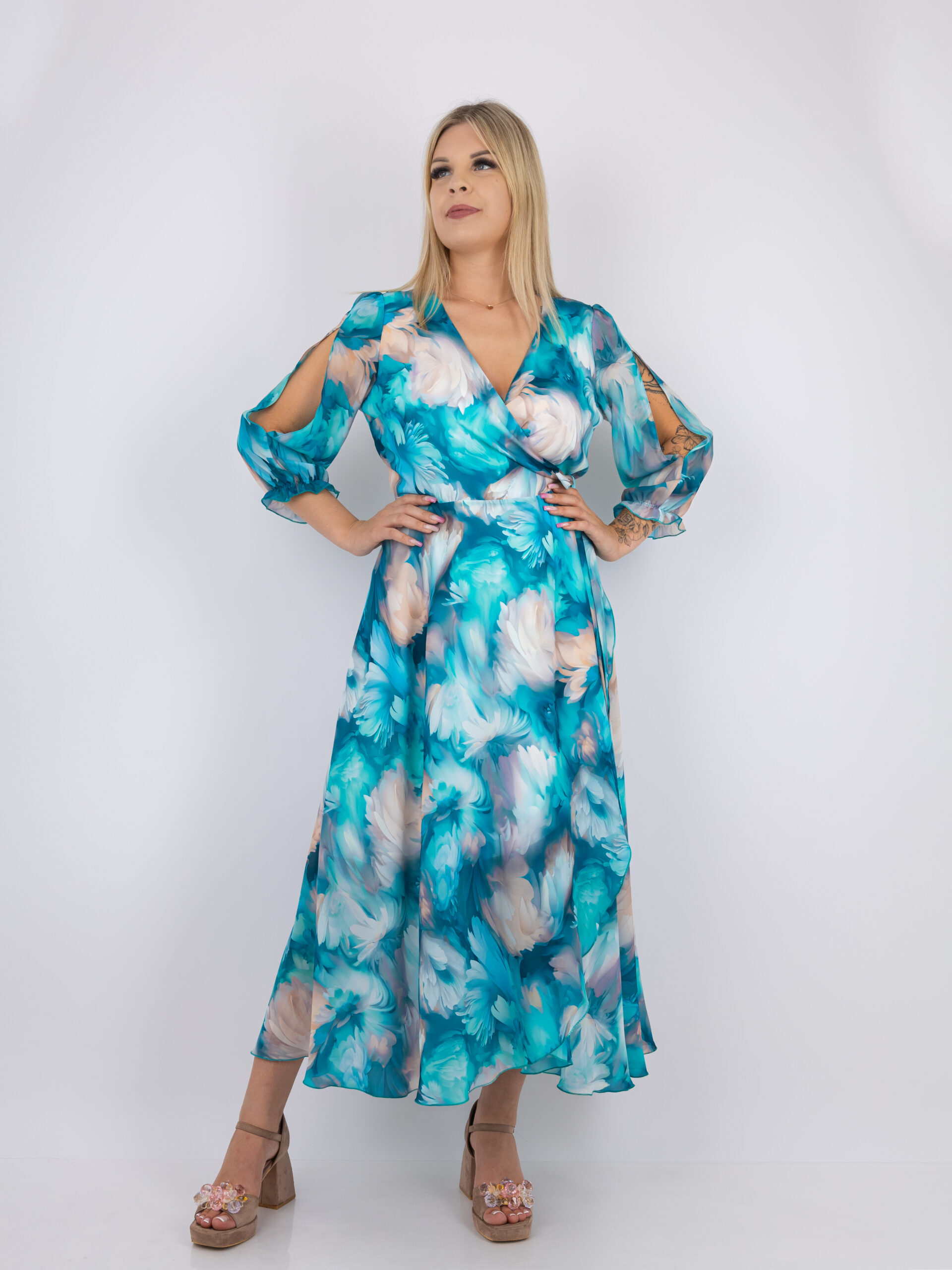 Wrap piegriezuma kleita - Glamour Style