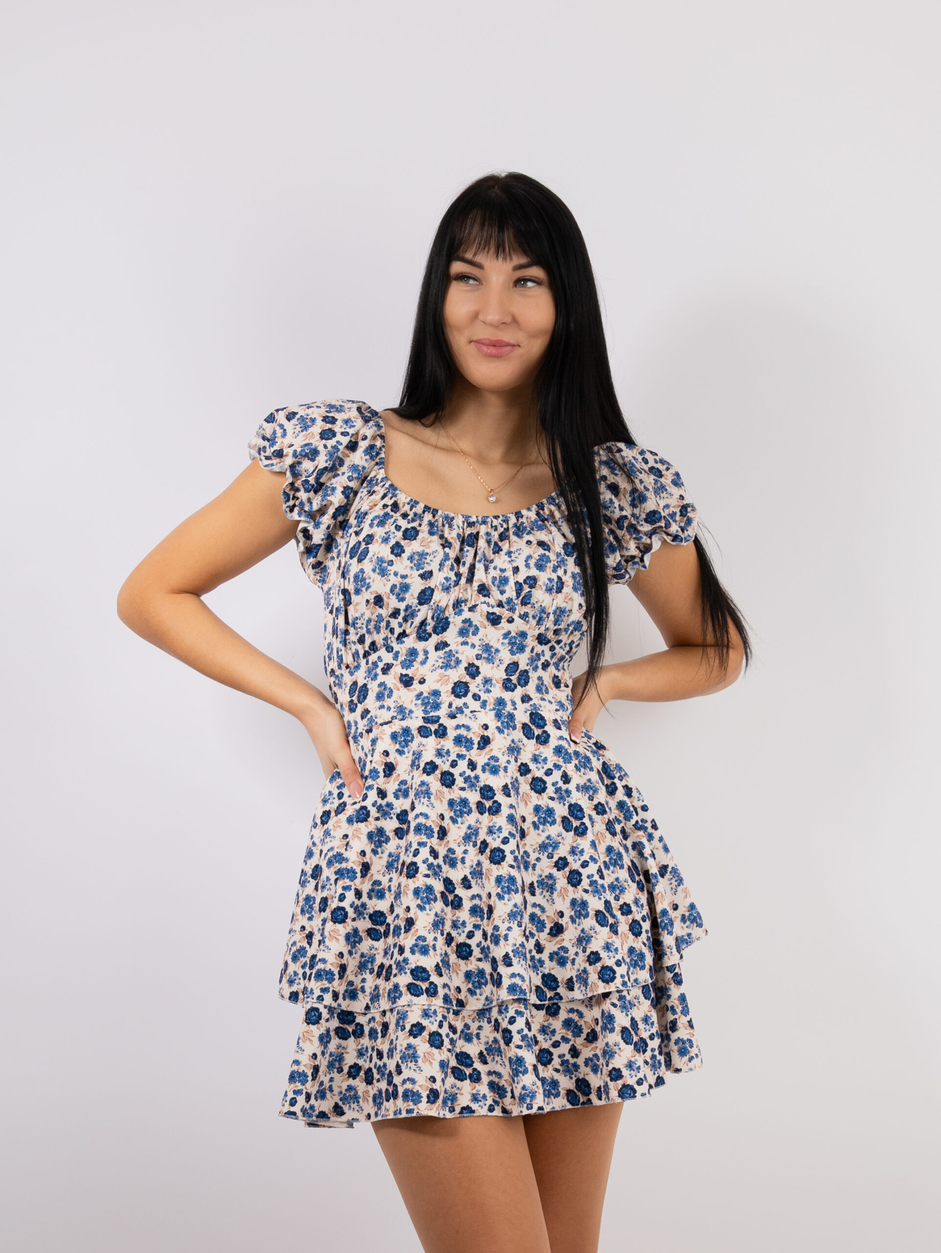 Mini kleita ar ziedu rakstu - Glamour Style